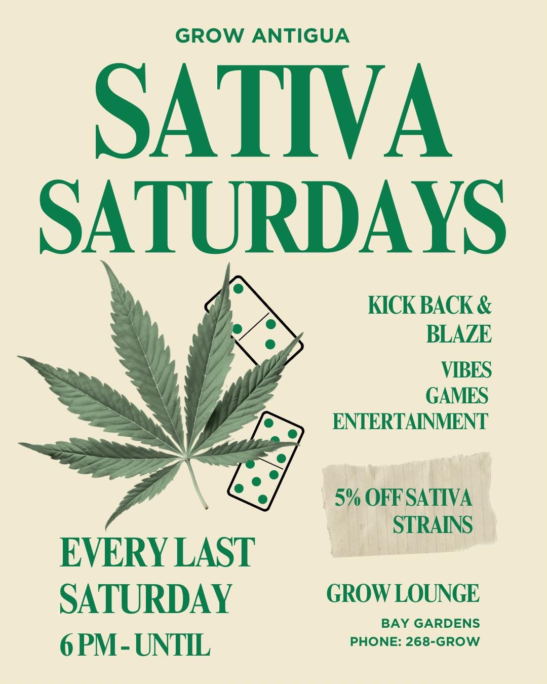KICK BACK & BLAZE – GROW Antigua & Barbuda
